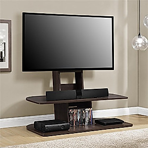 Ameriwood Home Galaxy TV Stand with Mount for TVs up to 65" Wide, Espresso