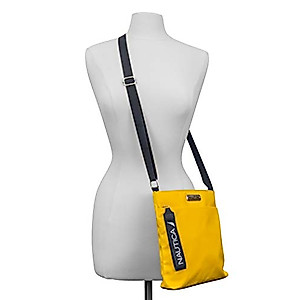 Nautica womens Diver Nylon Small Crossbody Bag Purse With Adjustable Shoulder Strap Cross Body, Sunny (Yellow), One Size US