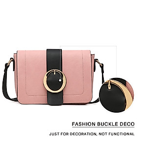 Women Vegan Leather Crossbody Shoulder Bags Designer Fashion Purses Structured Messenger Bags