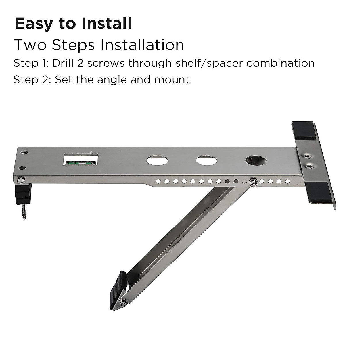 TURBRO ACS-200 Universal Window Air Conditioner Support Bracket - Up to 200 lbs - Fits 5,000 to 12,000 BTU, Heavy Duty Window AC Support for Frigidaire, GE, TOSOT, and More
