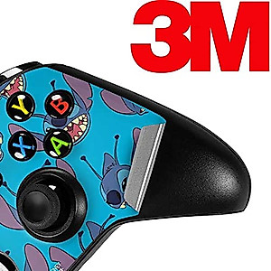 Skinit Decal Gaming Skin Compatible with Xbox One S Controller - Officially Licensed Disney Lilo and Stitch Face Expression Pattern Design