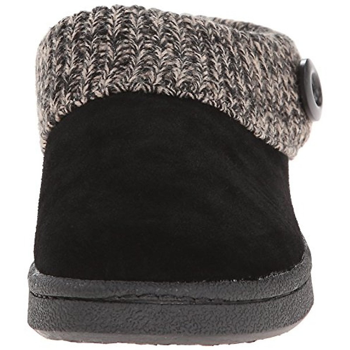 Clarks Women's Knit Scuff Slipper, Black, 8 M US