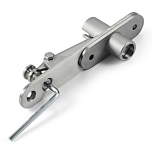 Ranbo Commercial/Home Self Closing Door Pivot Hinges Heavy Duty Hidden Hinges for Wood Doors 360 Degree Shaft Stainless Steel invisible Pivot Hinge System (2 Way Adjustable)