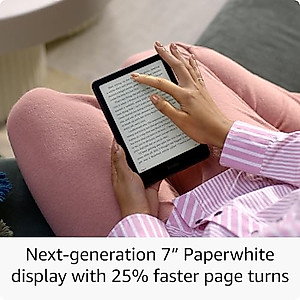 All-new Amazon Kindle Paperwhite Signature Edition (32 GB) – Our fastest Kindle with auto-adjusting front light, wireless charging, and weeks of battery life – Metallic Jade
