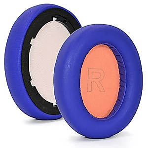 Replacement Earpads Cushions for Anker Soundcore Life Q10/Q10 BT Headphones,Protein Skin Memory Foam Soundcore Life Q10 Earpads Cushions(Black Red)