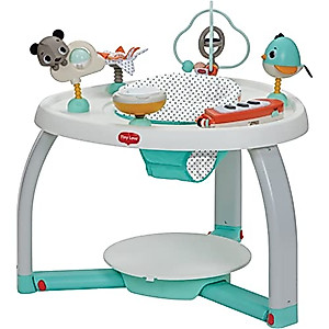 Tiny Love 5-in-1 Stationary Activity Center, 5 Modes of use: Tummy time, Activity Center, Baby Balance Board, Toddler Activity Table, Child Table and Chair, Magical Tales