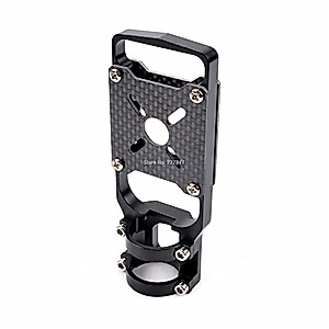 ZHIPAIJI Drone Motor Mount Seat Aluminium Alloy Accessories DIY Quadcopter Frame Kit Parts Accessories 20mm 22mm 25mm Carbon Tube Metal (Color : 20 mm red)