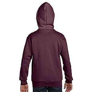 Hanes Boys' EcoSmart Full Zip Hooded Jacket, Black, X-Large