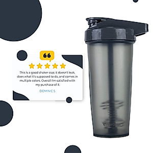 PerfectShaker™ ACTIV Shaker Cup, 28 oz - SLATE, Leak Free, Shatterproof, Water Bottle Shaker Bottle With ActionRod Sports Mixer Technology