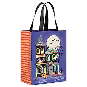 Papyrus 10" Halloween Large Gift Bag, Haunted House (1 Bag)