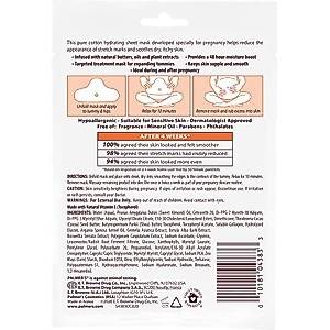 Palmer's Cocoa Butter Formula Tummy Mask, for Stretch Marks and Pregnancy Skincare (Single Use Mask), Unscented
