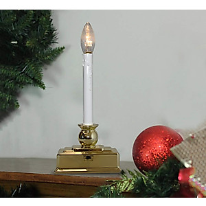 GOOTHY 6 Pack C26 LED Replacement Bulbs, 3V Glass Clear Torpedo Tip Light Bulbs, E12 Candelabra Base LED Light Bulbs for 12 Inch Battery Operated LED Window Candles Lamps, Christmas Decorative