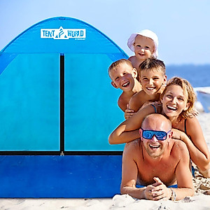 Thermalab Anti UV Beach Tent with Carry Bag, Blue