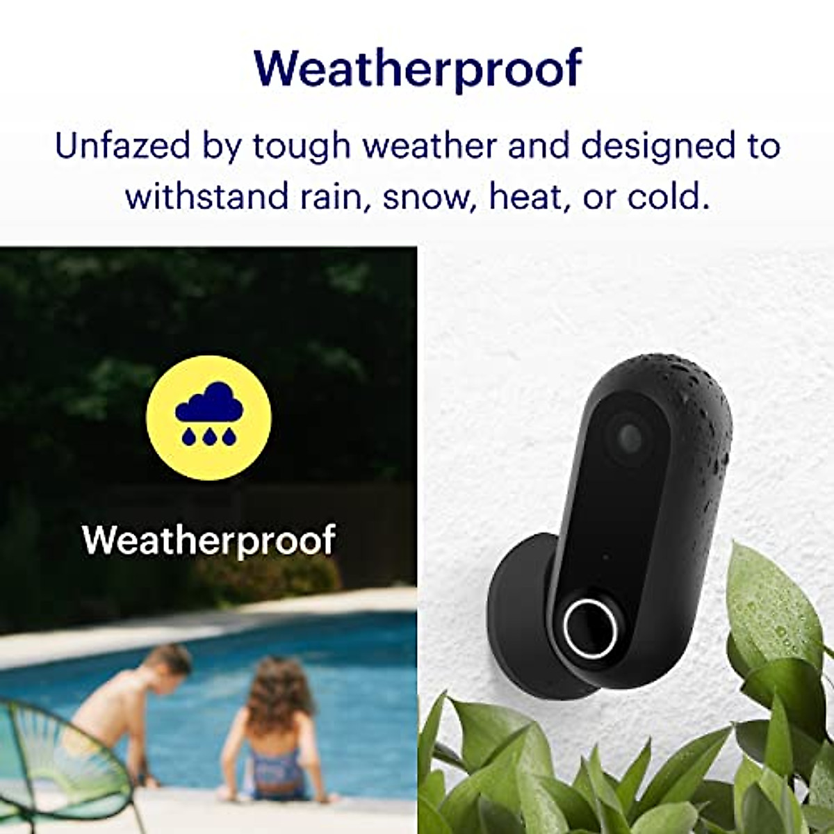 Canary Flex Outdoor Indoor Home Security Camera | Weatherproof, Wire-Free or Plugged in, 2-Way Talk, Person Detection, Motion Alert, Compatible with Alexa, Google Assistant, Baby Monitor, WiFi IP