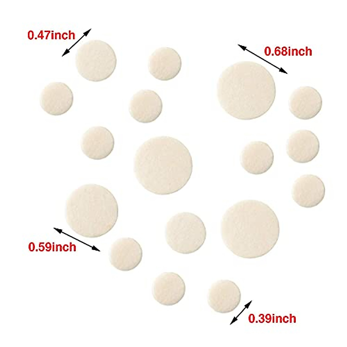 27 Pieces Clarinet Instrument Accessories with 10 Pieces Clarinet Cork Replacement and 17 Pieces Clarinet Pads Bb Clarinet Woodwind Instrument Pads