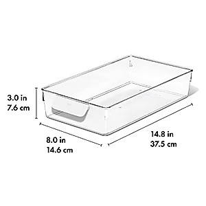 OXO Good Grips Fridge Organization Bin 8 in x 14 in - for Cheese, Meat, Fish and More