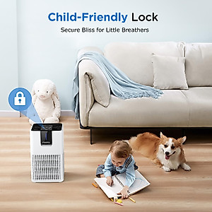 Air Purifiers for Home Large Room Up to 1250 Ft², MOOKA H13 HEPA Air Purifier for Pets Dust Odor Smoke, Aromatherapy Function, Air Cleaner with 15dB Quiet Sleep Mode for Bedroom Office Living Room