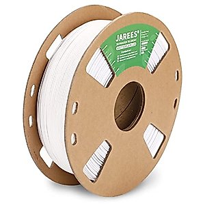 JAREES PLA Plus/Pro Matte Filament 1.75mm,Ultra High Toughness Matte PLA+ Roll 1kg Spool (2.2lbs),White PLA 3D Printer Filament Fit Most FDM Printer (White)
