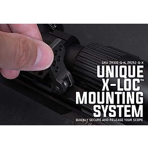 Monstrum G2 1-4x24 First Focal Plane FFP Rifle Scope with Illuminated BDC Reticle | Flat Dark Earth | ZR302 Quick Release Scope Mount | Bundle