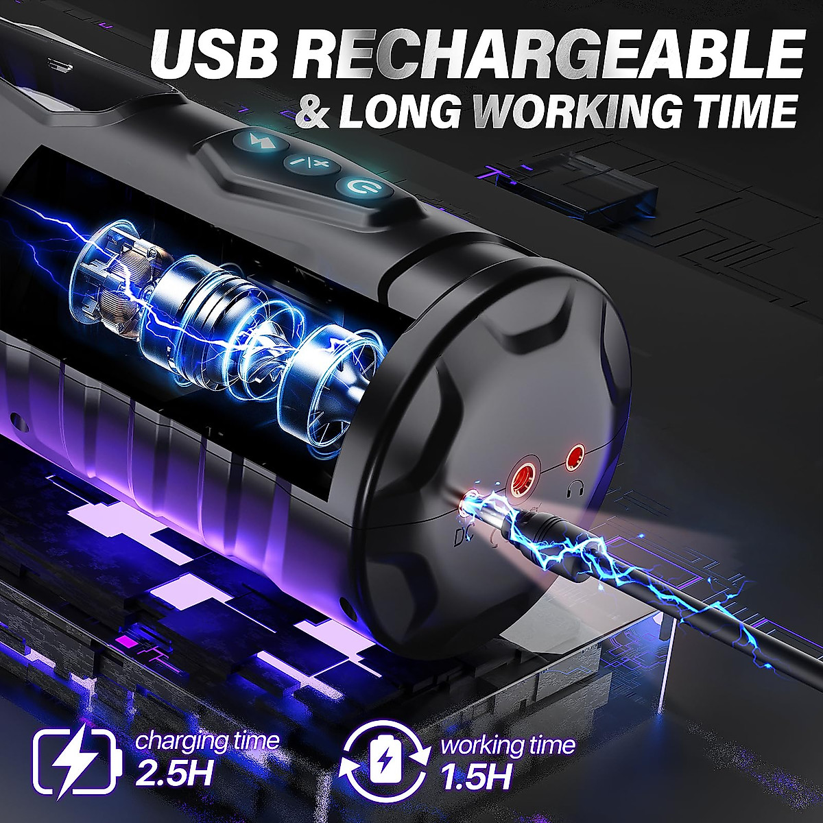 Automatic Male Masturbator Sex Toys for Men - Adult Toy Male Sex Toys with 7 Thrusting & 7 Rotating Modes,Hands Free Pocket Pussy Sex Machine with Visual Window & Suction Base Electric Penis Pump