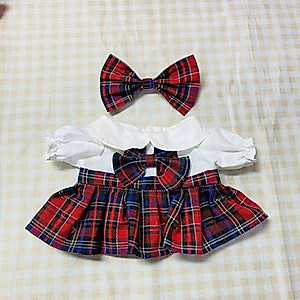 SPDD Clothes for Lalafanfan Duck,Cartoon Stuffed Duck Clothing Kawaii Doll Duck Clothes Plush Animal Dolls Detachable Clothes Birthday Gifts(Yellow)