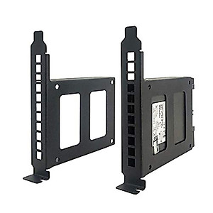 FDSF PCI Slot 2.5Inch IDE/SATA/SSD/HDD Rear Panel Mount Hard Drive Tray with Half-Height Profile