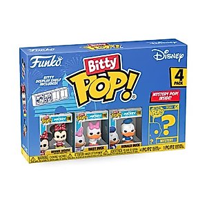 Funko Bitty Pop! Disney Mini Collectible Toys 4-Pack - Minnie Mouse, Daisy Duck, Donald Duck & Mystery Chase Figure (Styles May Vary)