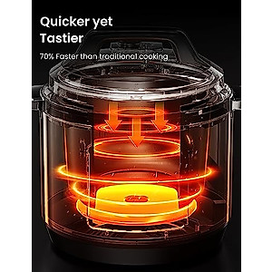 COMFEE’ 16 in 1 Electric Pressure Cooker Instant Multi Cooker Olla de Presion Non-Stick Pot Yogurt Maker Rice Cooker Slow Cooker Sauté Steamer 8 Quarts Stainless Steel