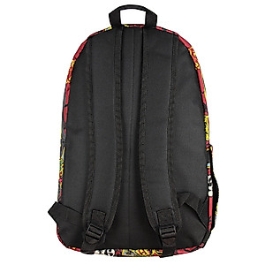 Harry Potter Hogwarts of Witchcraft and Wizardry Alumni Patch Gryffindor Allover Print Backpack Book Bag