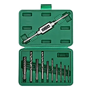 OCGIG 11 PCS Damaged Broken Screw Extractor Drill Bit Bolt Stud Remover Tool Kit Set