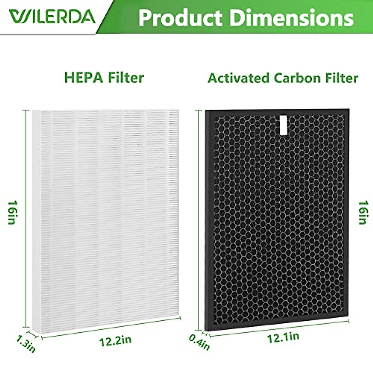 HR900 Replacement Filter Kit Compatible with Winix HR900, 3-in-1 H13 True HEPA Filter & Carbon Filter & Pre-filter, Replaces Part # 1712-0093-00 / Filter T and 1712-0094-00 / Filter U(1+1+6 Pack)