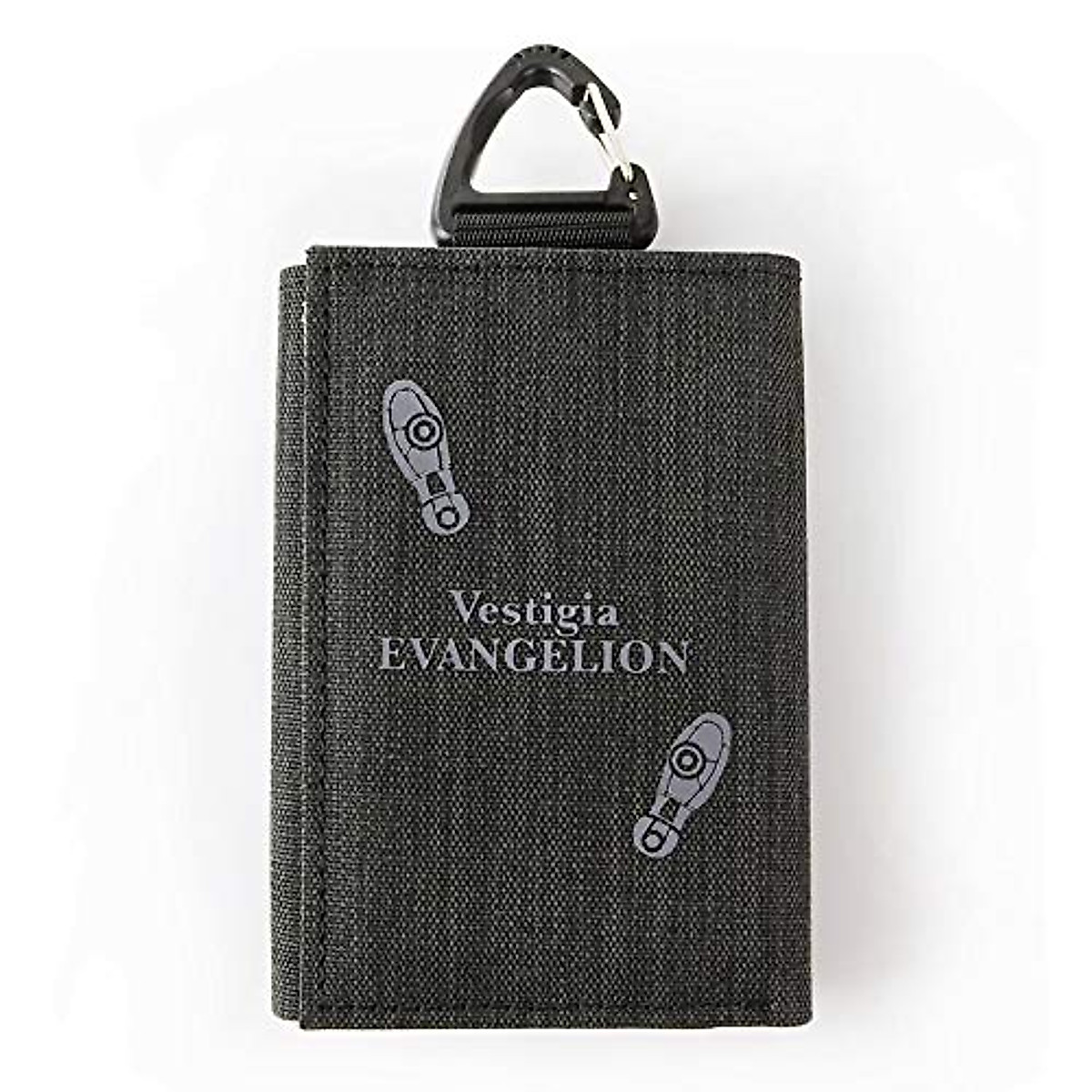 Miss Sapato Women's Tri-Fold Wallet, Mini with Carabiner, RADIO EVA, Red