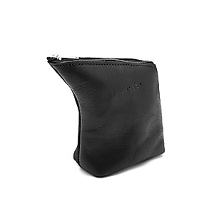 BALIBETOV Handmade Genuine Leather Yerba Container I Yerba Mate Container I Modern Practical Yerbero for Men, Women at Work, Outdoor, Travel, Picnic (Black)