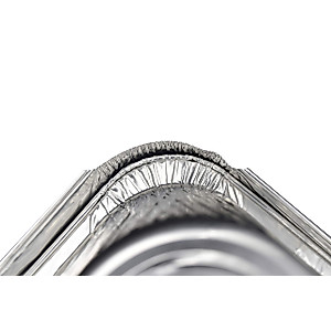 (35 Pack) Premium Lids for Chafing Pans 9" x 13" Half Deep Pans l Top Choice Disposable Heavy Duty Aluminum Foil Tin Pan Lid Perfect for Roasting Potluck Catering Party BBQ Baking Cakes Pie