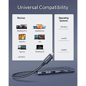 Anker USB C Hub, PowerExpand 11-in-1 Docking Station, with 4K@60Hz HDMI and DP, 100W Power Delivery, USB-C and 3 USB-A Data Ports, 1 Gbps Ethernet, 3.5mm Audio, microSD and SD Card Reader
