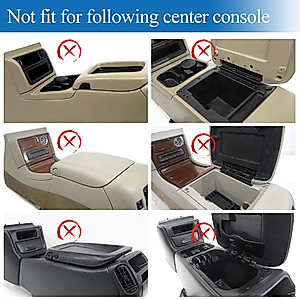 VeCarTech Center Console Lid/Cover Armrest Repair Kit Compatible with 99-07 Chevy Silverado,Tahoe,Suburban,Avalanche,GMC Sierra,Yukon,Escalade-Replaces 19127364,19127365,19127366, Dark Beige