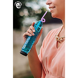 TIPSY RICHARD Penis Bottle 4 pack Bachelorette Party Favors Gifts and Supplies - Adults Party plastic clear Cups + Cocktail Drinkware 7.5oz - Ladies night's - sexy drinks