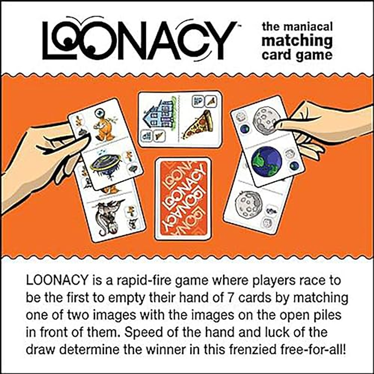 Loonacy Card Game - Maniacal Matching for 2-5 Players