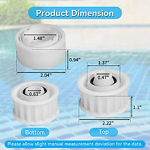AOIT Guide Wheels Kit 3884997-R6 Compatible with Dolphin Pool Cleaners Nautilus CC Plus, DX3 DX4-4 Idlers & 2 Drive Gears Replacement for Maytronics Robotic Cleaner M200 M400 & Apollo 820 Series