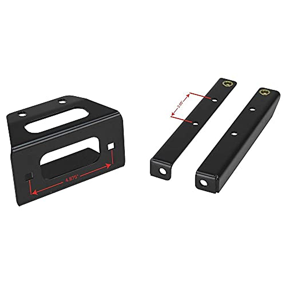 Extreme Max 5600.3169 ATV Winch Mount for Polaris RZR 570/800,Black