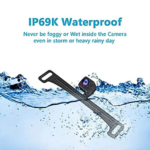 Autoeye License Plate Backup Camera ,Rear Reverse Camera or Front View can switchable with 170°HD Image Waterproof IP69K Easy Installation Fit for Pickup Truck ,Cars,SUV etc