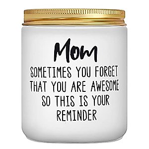 Mothers Day Gifts for Mom from Daughter Son, Birthday Gifts for Mom, Funny Relaxing Inspirational Gifts for Mom, Lavender Scented Candles 7oz