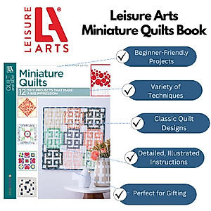 Leisure Arts Quilt and Sew Miniature Quilts Quilting Book, Quilting Books, Quilt Books, Patterns for Quilting, Patterns, Books and Patterns, Pattern Books