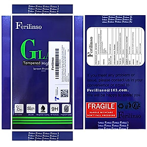 Ferilinso 3 Pack for Apple iPhone 14 Pro Privacy Screen Protector Tempered Glass Accessories 9H Anti Spy Privacy Screen for iPhone 14 Pro 3 Pack Camera Lens Protector Case Friendly