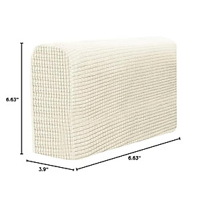 VILLCASE 2pcs green accessories electric recliner chair arm rest pads for office chairs Spandex Arm Covers furniture covers chairs armrest covers arm guard Elastic sleeve arm cuff pet set