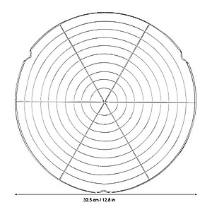 TOPINCN Grill Net BBQ Wire Mesh Rack Metal Round Shape Barbecue Grilled Grid Rack Steaming Cooling Outdoor Garden Camping Picnic Tool