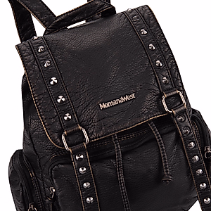 Montana West Backpack Purse for Women Trendy Satchel Backpack Washed Leather Drawstring Daypack for Casual Travel