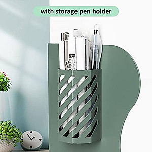 Adjustable Bookends TAINSE Expandable Bookends with Pen Holder Book Ends for Heavy Books,Magazine File Telescopic Design Bookends Adjustable Extends up to 17 inches-Green