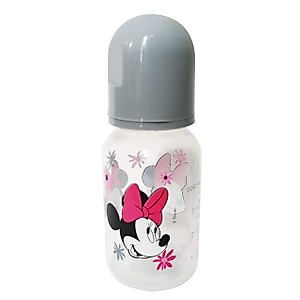 Cudlie Disney Baby Boy Minnie Mouse 5 oz Pack of Three Baby Bottles, Tropic Floral