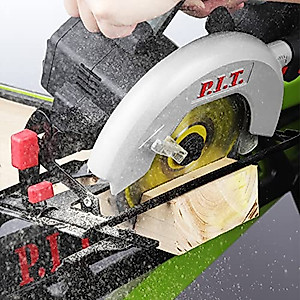 P.I.T. 20V 6-1/2 inch Cordless Circular Saw with 4.0Ah Lithium-Ion Battery and 24T 40T Circular Saw Blade, Max Cutting Depth 2-1/16”(90°), 1-7/16”(45°)